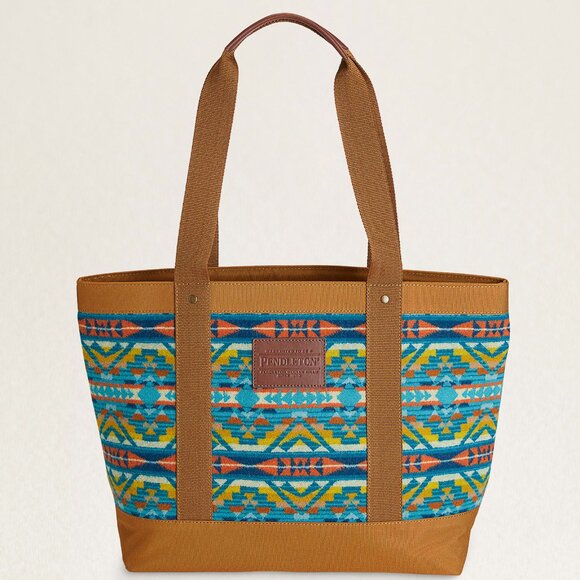 Pendleton | Bags | Pendleton Turquoise Alto Mesa Zip Tote 2h X 6d 14w ...